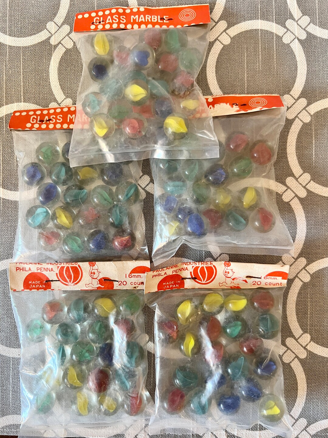 Set of 5 NOS Bags Cat Eye Marbles in Original Packaging - Etsy