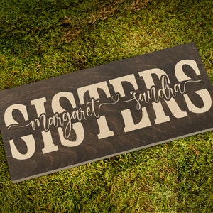 Personalized Sister Wood Sign Home Decor, Gift for Sister, Sister ...