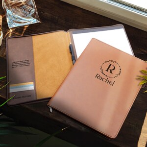 Personalized Leather Portfolio, Gifts for Her, Coworker Appreciation ...