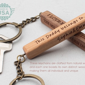 Personalized Keychain, 4 Sided Bar, Custom Engraved Keychain, Drive ...