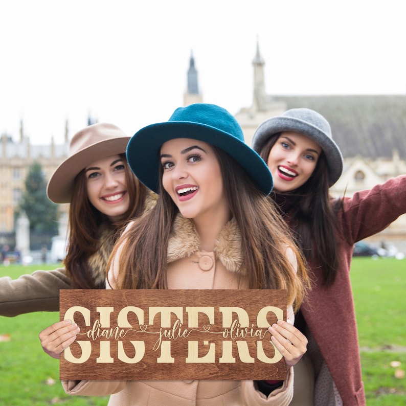 Personalized Sister Wood Sign Home Decor Gift for Sister - Etsy