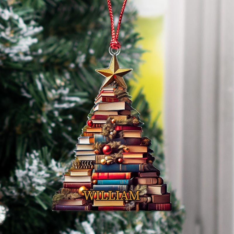 Book Christmas Ornaments - Etsy