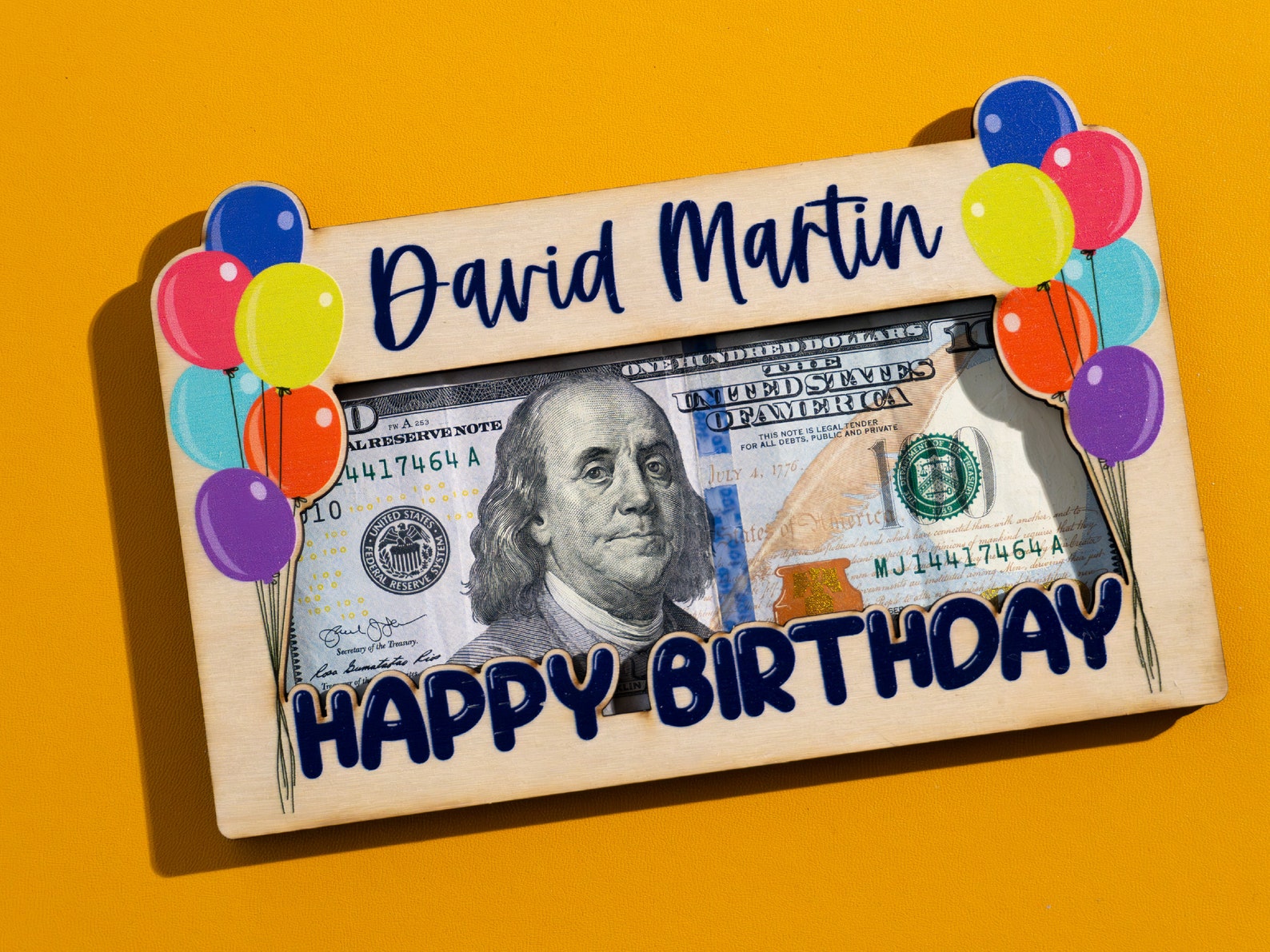 Personalized Birthday Money Holder, Birthday Money Box, Kids Birthday ...