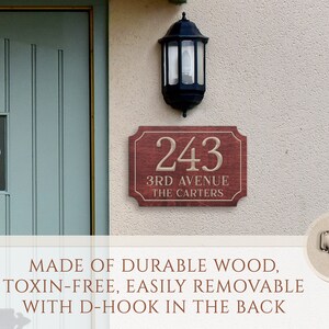 House Number Plate Personalized, Address Sign, House Number Sign ...