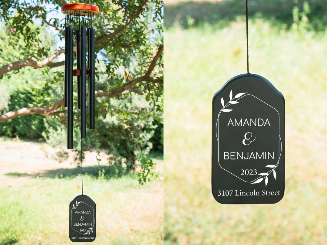 Personalized Wind Chime, Anniversary Gift Chimes, Custom Wind Chime ...