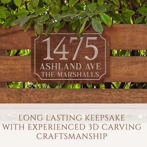 House Number Plate Personalized, Address Sign, House Number Sign ...