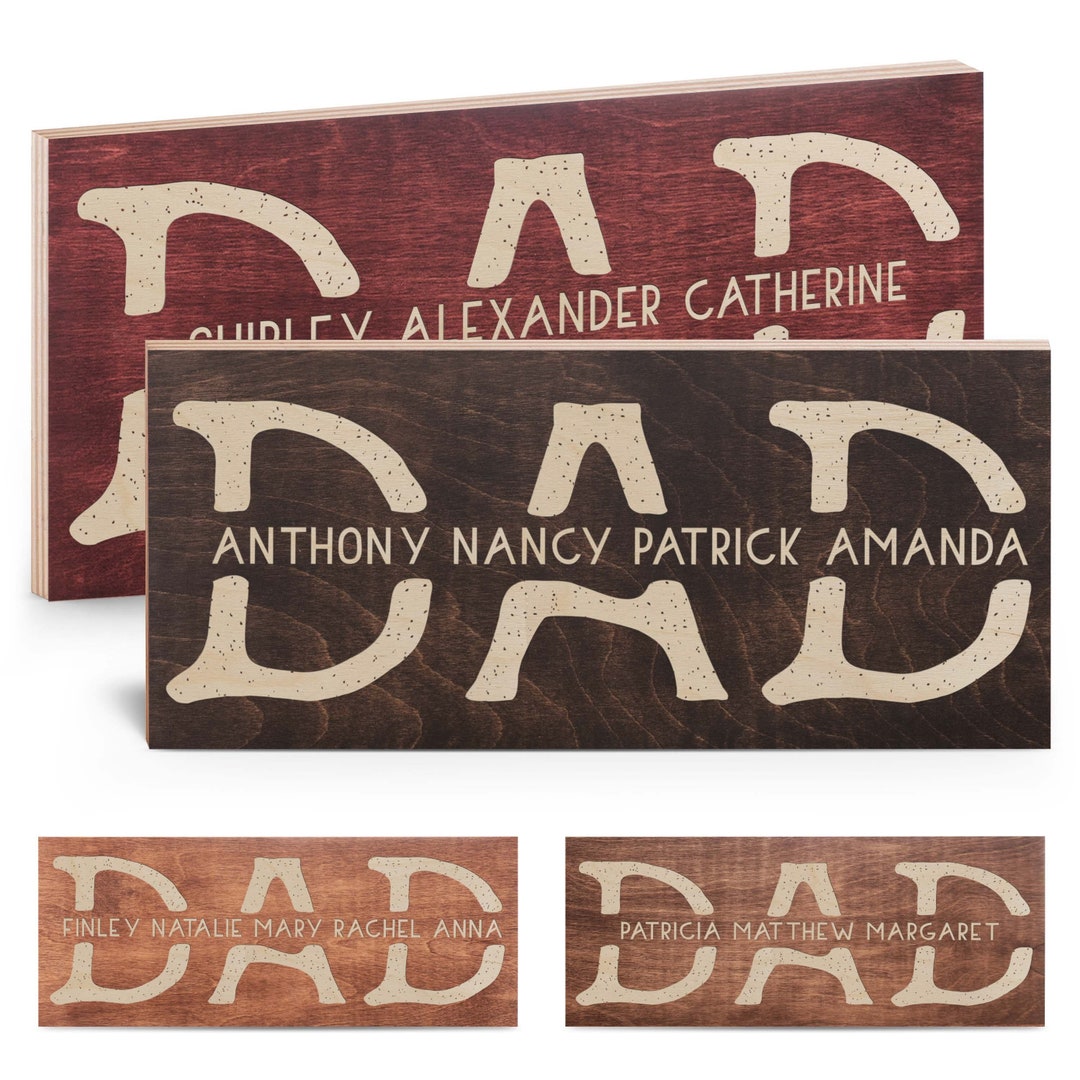 Dad Gifts From Daughter, Personalized Gifts for Dad, Dad Sign, Dad Wood ...