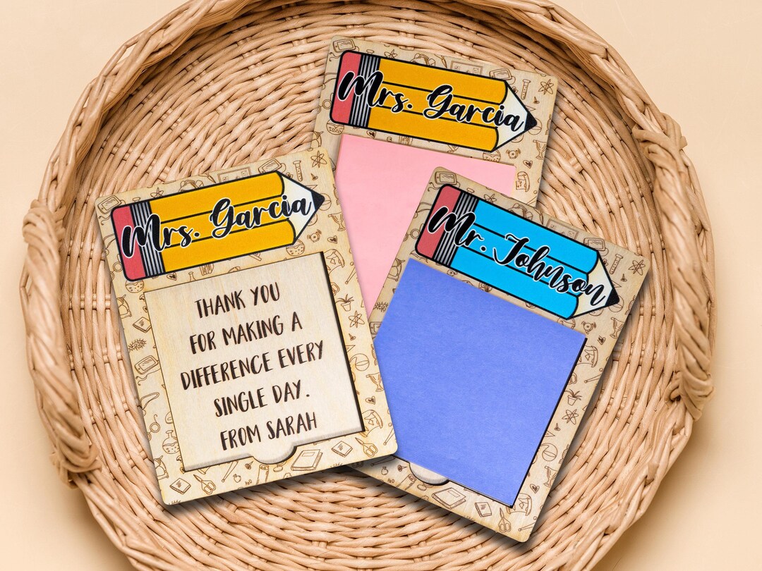 Teacher Appreciation Gift, Back to School Teacher Gift, Post It Note ...