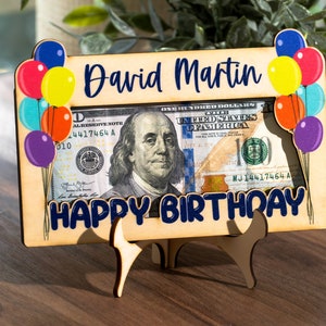 Personalized Birthday Money Holder, Birthday Money Box, Kids Birthday ...