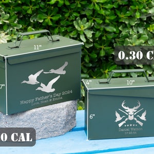 Personalized Ammo Box, Ammo Storage, Dad Birthday Gift Custom Ammo Can ...