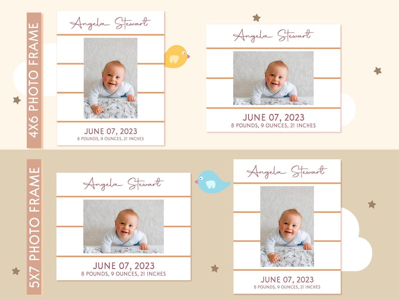 Personalized Pink Picture Frame, Baby Girl Gift, Cottage Core Baby ...