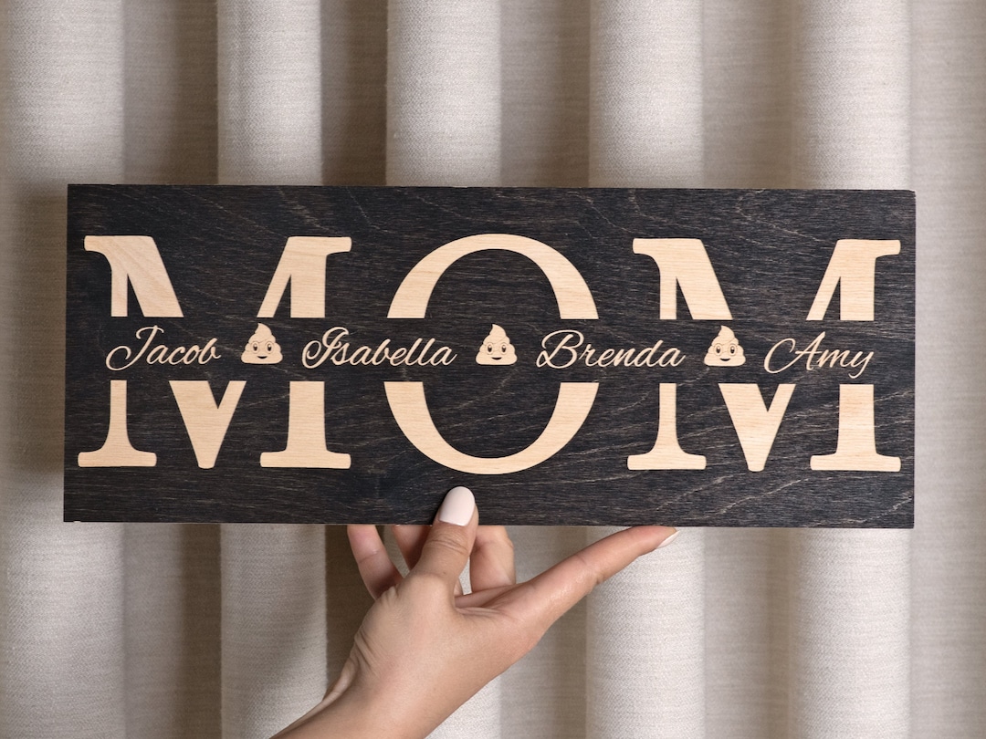 Mothers Day Gift Mom Wood Sign Gift for Mom Mom Gift From Kids Personalized Mom Wooden Sign ...