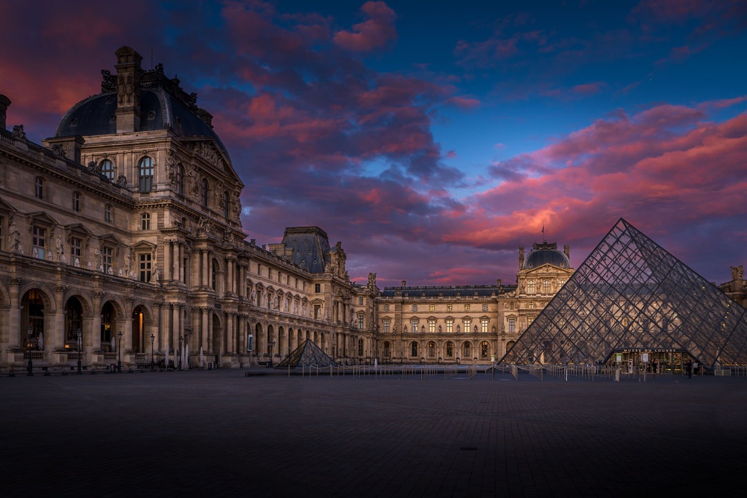 Paris the Louvre - Blue Hour - Fine Art Photography - Historic Site ...