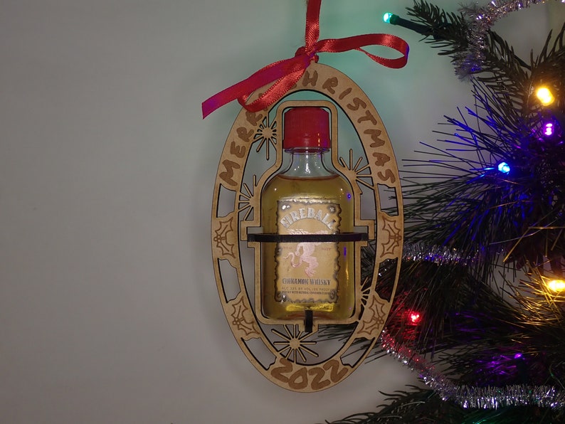 Digital Download for Fireball Mini Bottle Oval Christmas Ornament Files ...