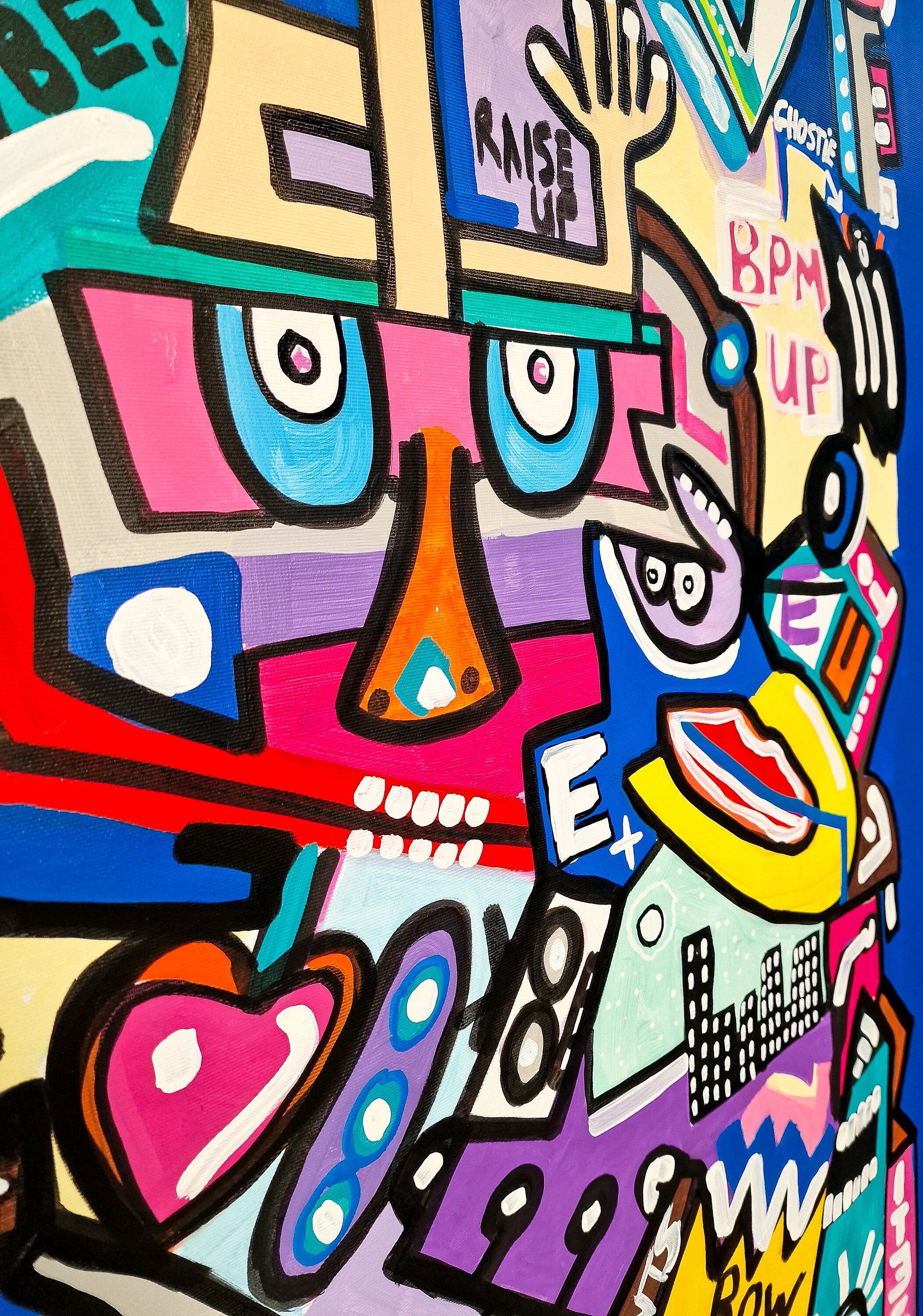 Original Neo Expressionism Style Art, Neo Expressionist, Urban Abstract ...