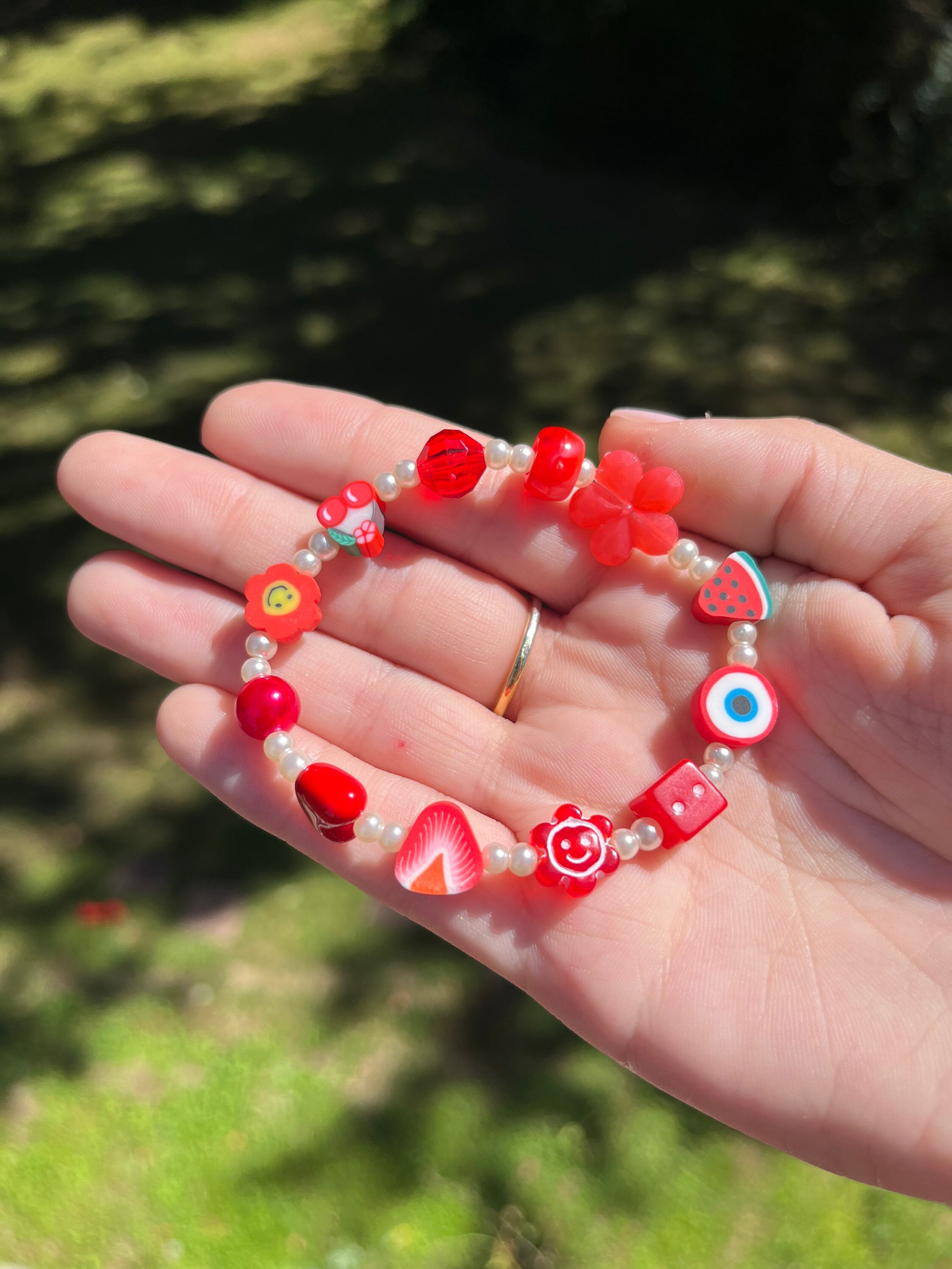 Y2K Bracelets, 6 Different Styles With Pearl Spacer Beads - Etsy