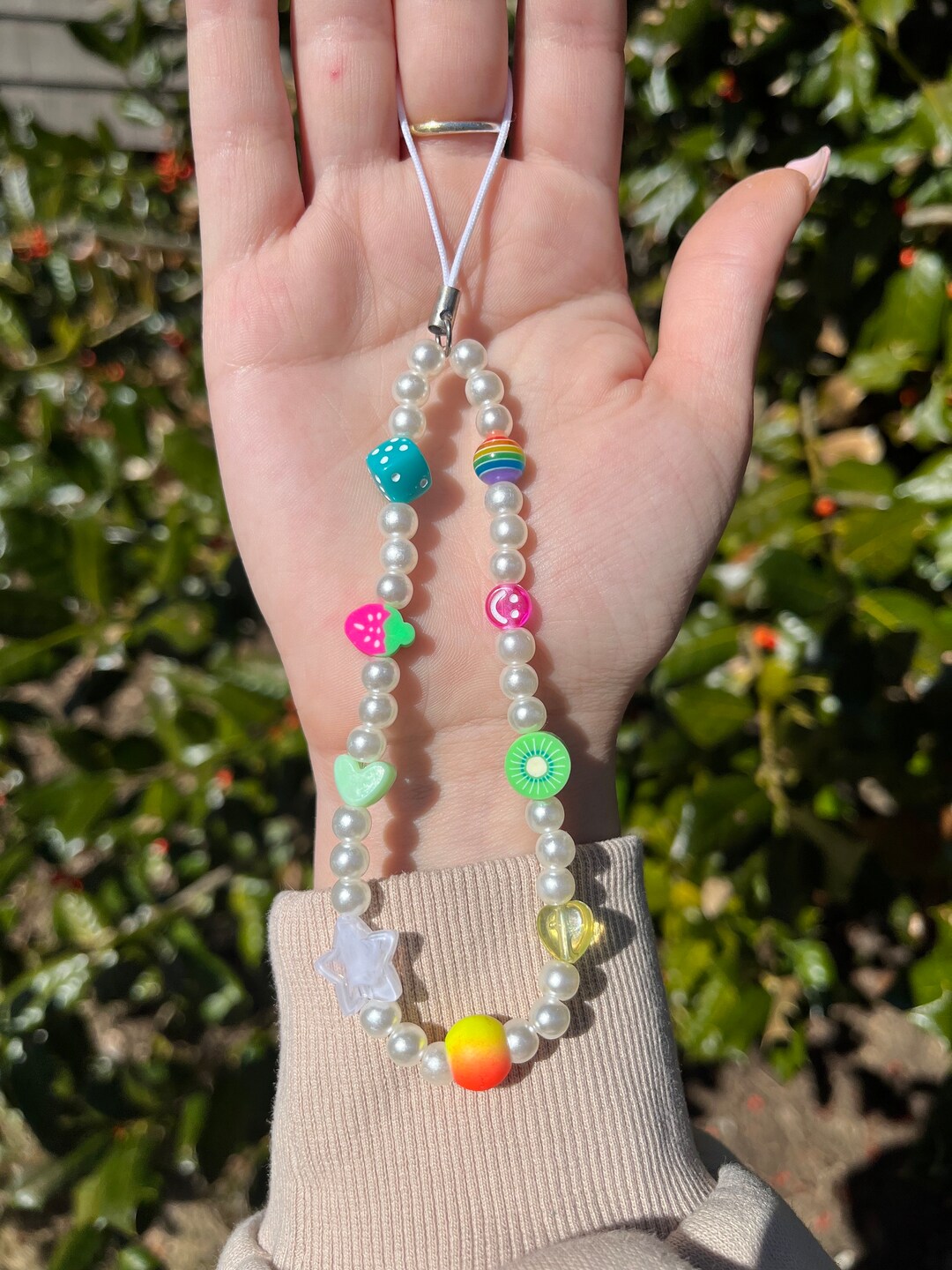 Y2K Phone Charms, 7 Different Styles With Pearl Spacer Beads - Etsy