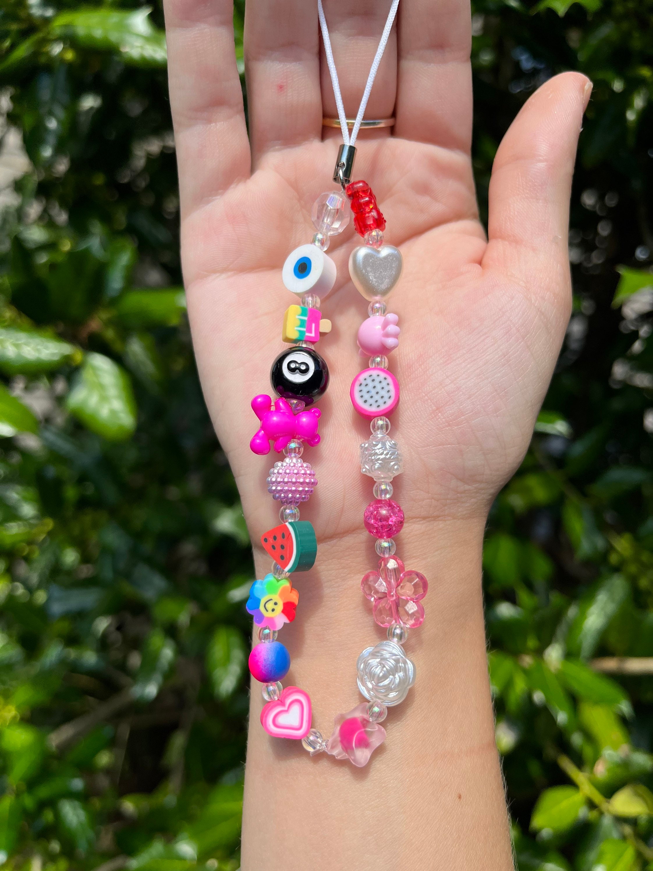 Y2K Phone Charms 8 Different Styles With Iridescent Pearl - Etsy