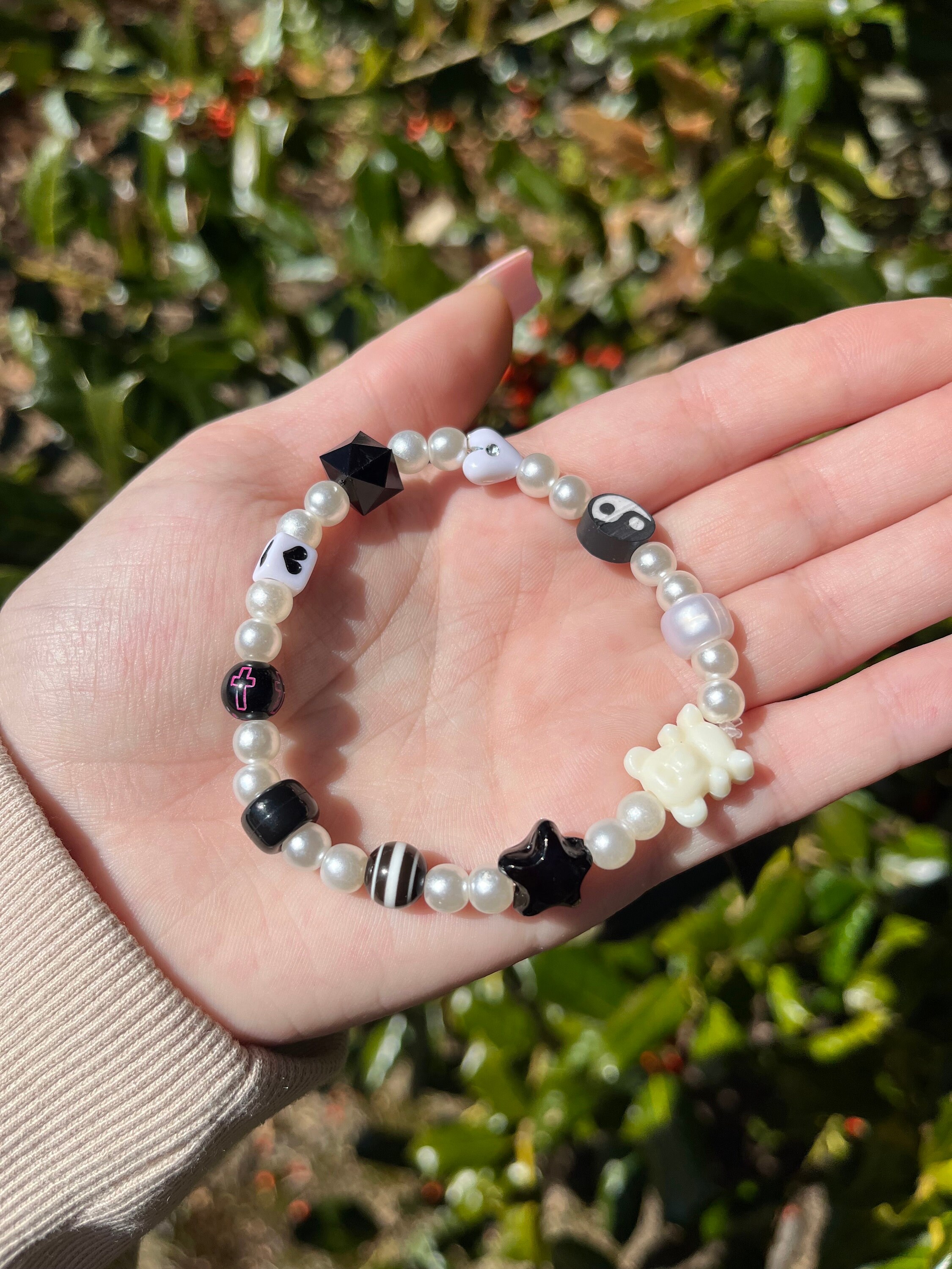 Y2K Bracelets, 6 Different Styles With Pearls/gold Beads - Etsy