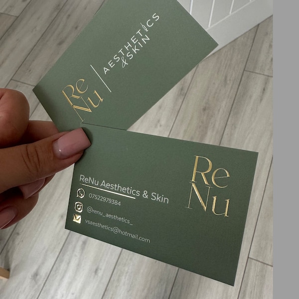 Gold Foil Card - Etsy