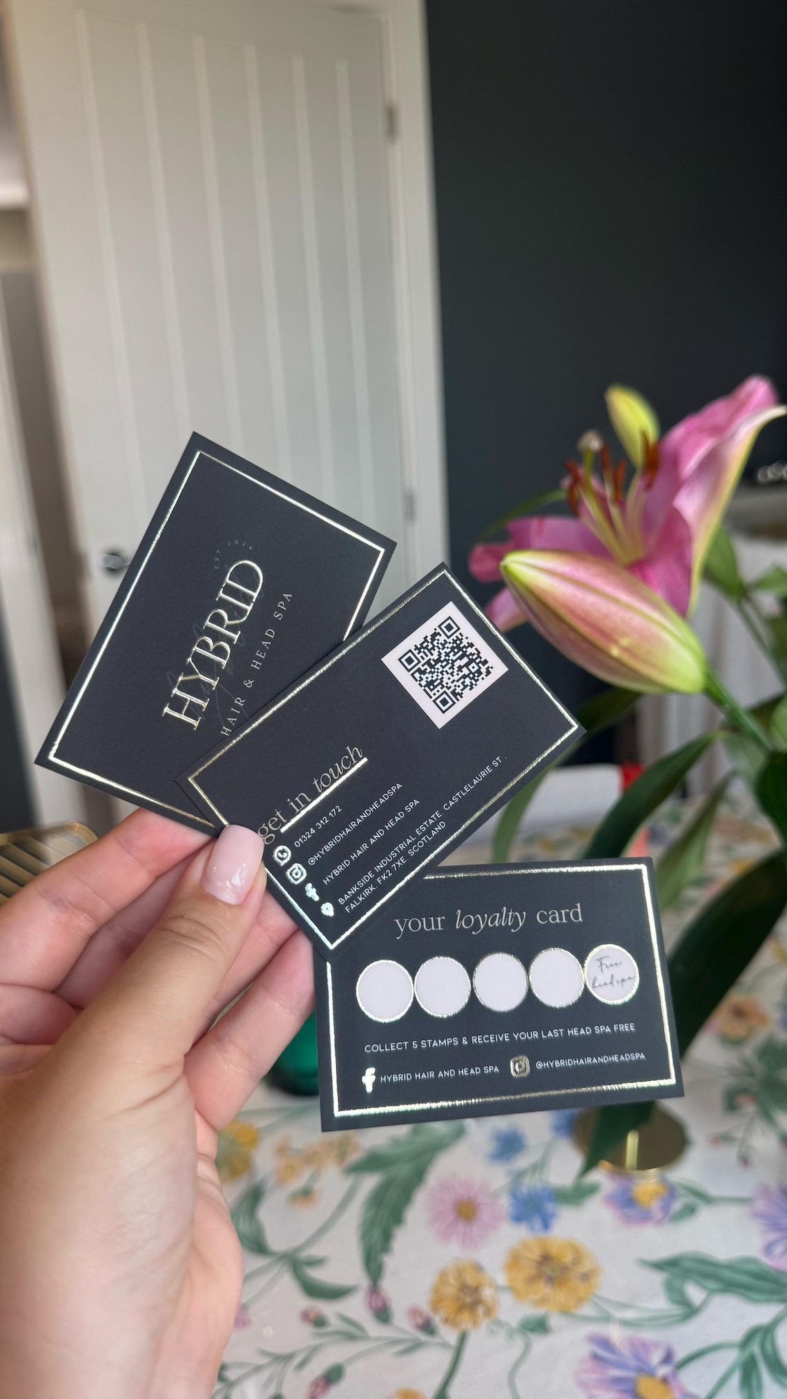 Gold or Silver Foil Business Cards for Beauty Businesses | Aesthetics ...