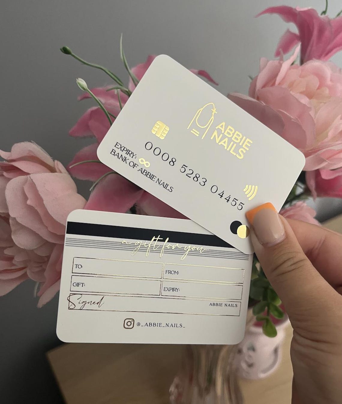Gold or Silver Foil Gift Cards for Beauty Businesses | Aesthetics ...