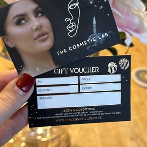 Gold or Silver Foil Gift Cards for Beauty Businesses | Aesthetics ...