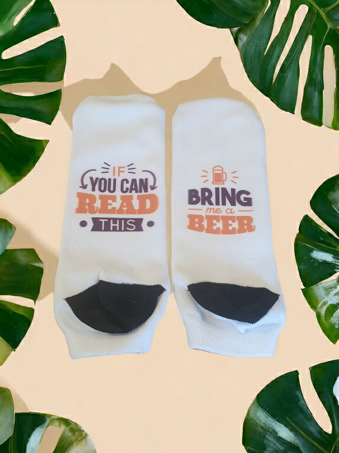 Adult Unisex Socks If You Can Read This Bring Me a Beer Humour Fun ...