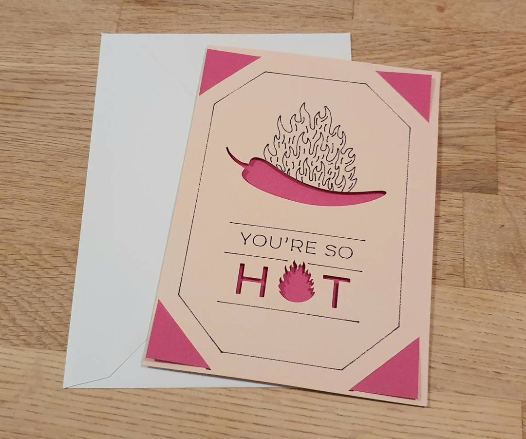 You're so Hot Chilli Valentines Card Insert Card With Envelope . - Etsy