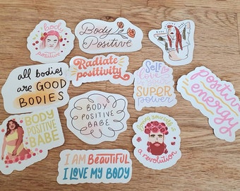 Body Positivity Stickers - Etsy