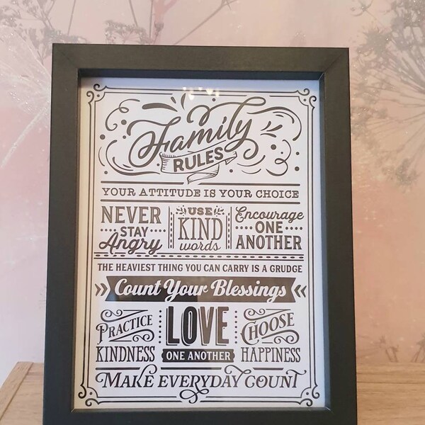 Family Rules - Etsy UK