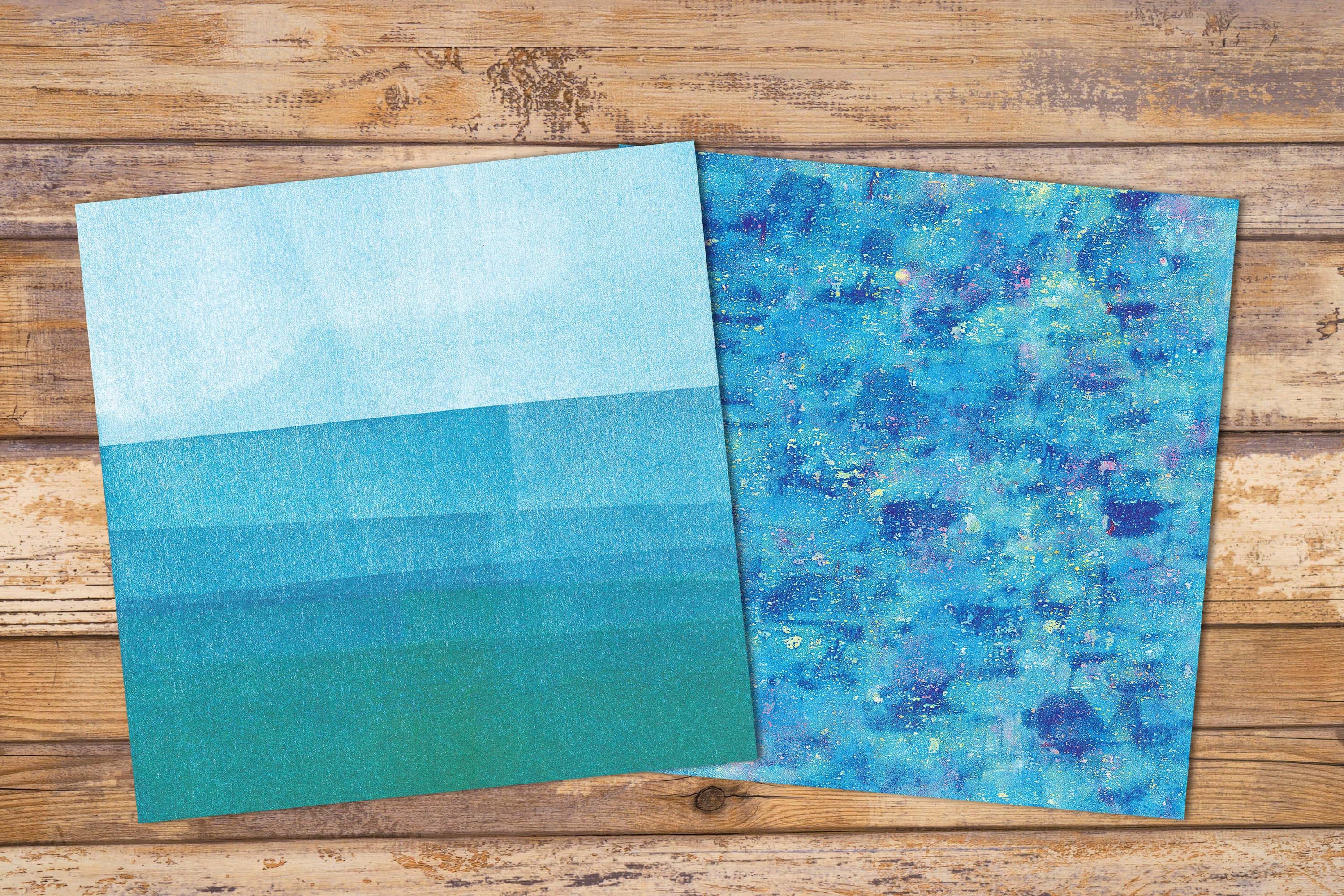 12 Digital Textures Blue Storm Printable Collage Papers - Etsy