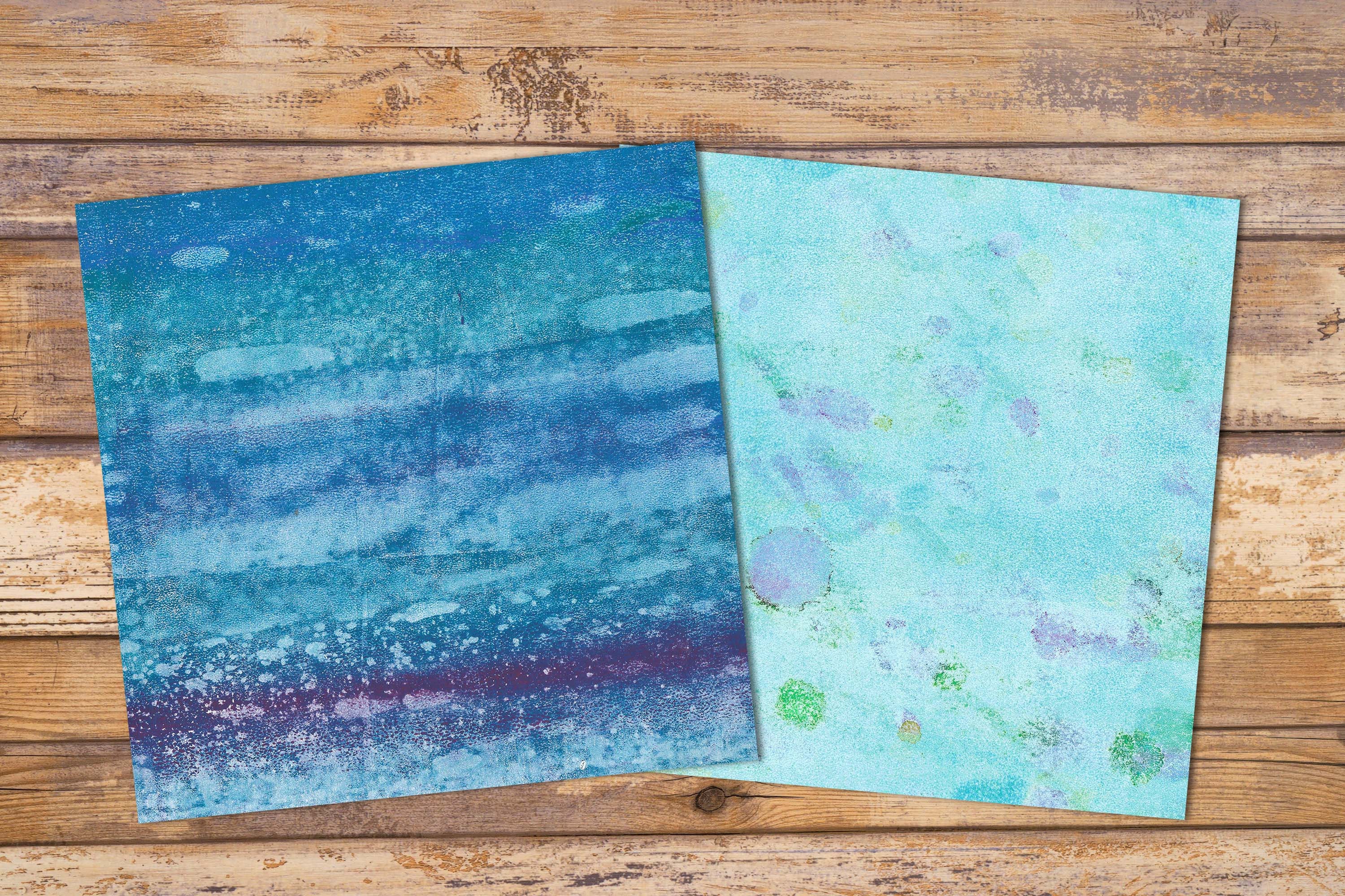 12 Digital Textures Blue Storm Printable Collage Papers - Etsy