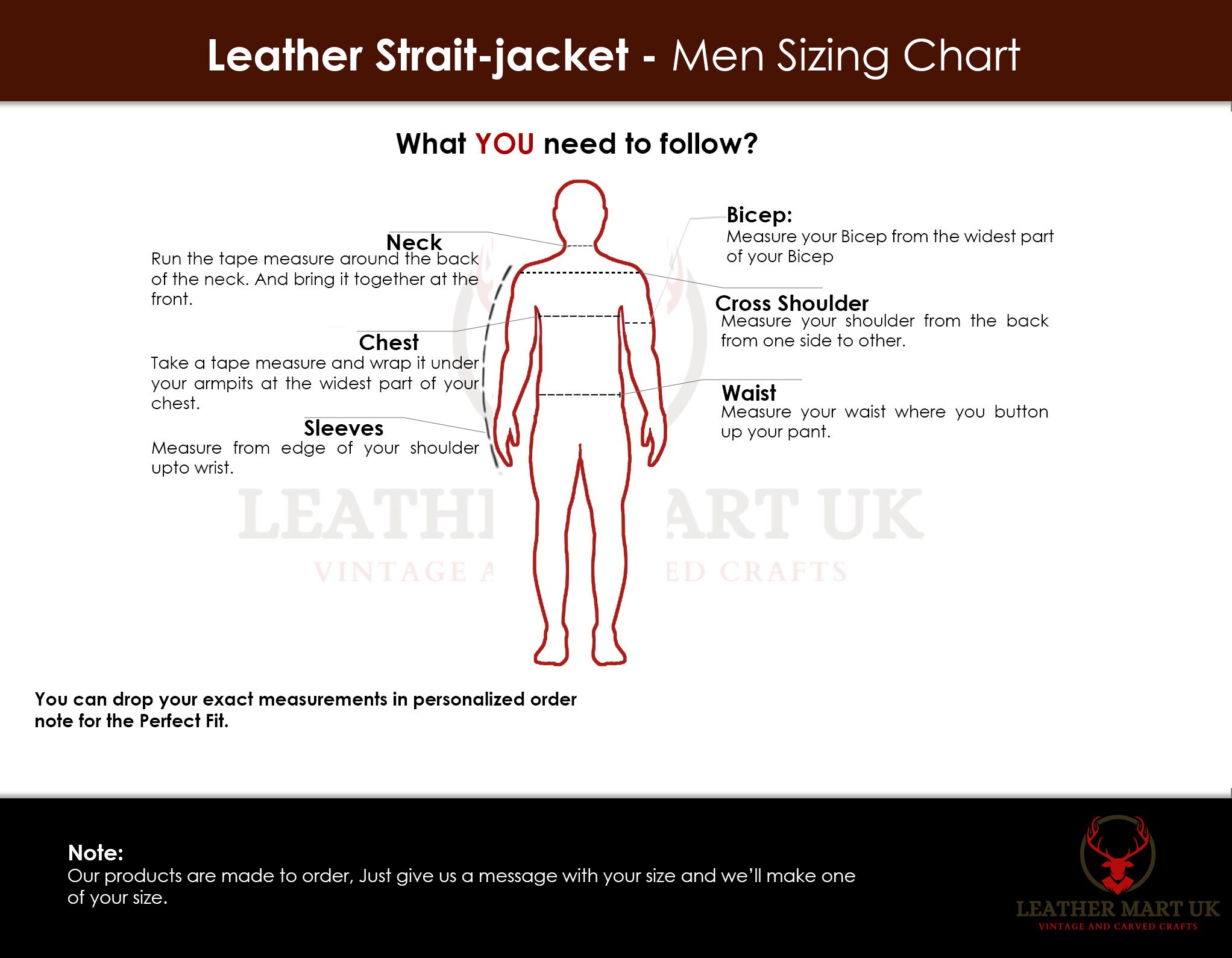 100% Genuine Leather Exclusive Restraint Strait Jacket BDSM Roleplay ...