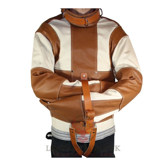 100% Genuine Leather Exclusive Restraint Strait Jacket BDSM - Etsy UK