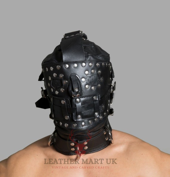 Ultimate Bondage Leather Bdsm Hood Sensory Deprivation Etsy