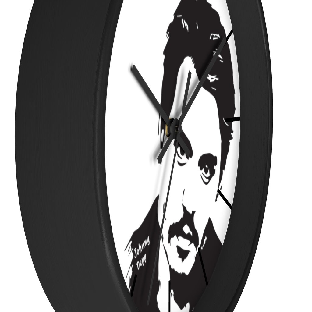 Johnny Depp, Wall Clock, 90s Nostalgia, 90s Gift, Wall Decor, Home ...