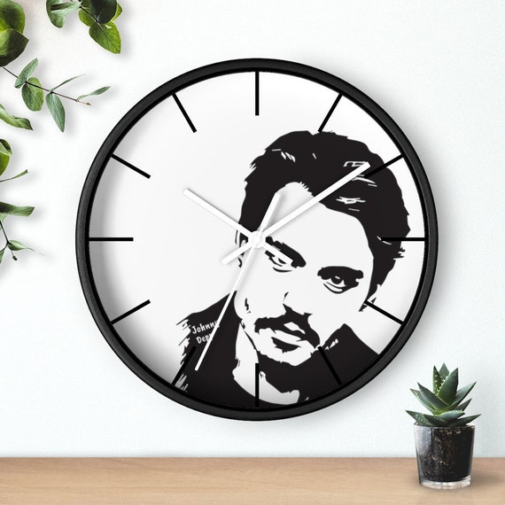 Johnny Depp Wall Clock 90s Nostalgia 90s Gift Wall Decor | Etsy