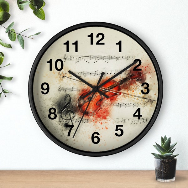 Violin Wall Clock - Etsy