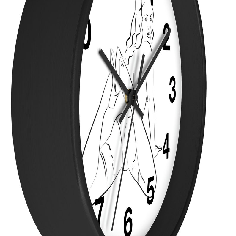 Pin-up Girl, Wall Clock, Wall Decor, Home & Living - Etsy