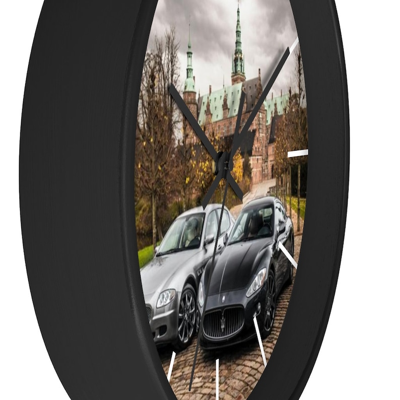 Maserati, Wall Clock, Wall Decor, Home & Living, Wall Hangings - Etsy