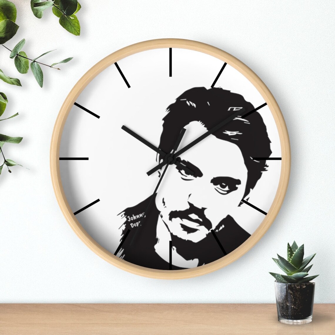 Johnny Depp Wall Clock 90s Nostalgia 90s Gift Wall Decor - Etsy