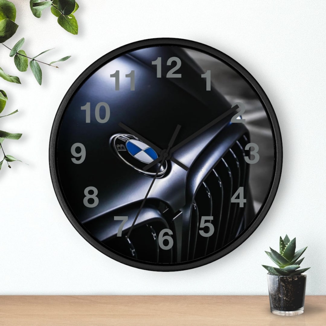 BMW, Wall Clock, Wall Decor, Home & Living, Wall Hangings - Etsy