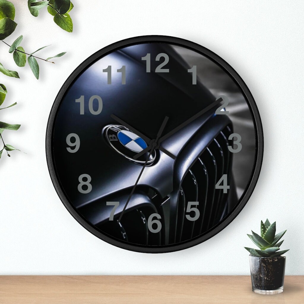 BMW, Wall Clock, Wall Decor, Home & Living, Wall Hangings - Etsy