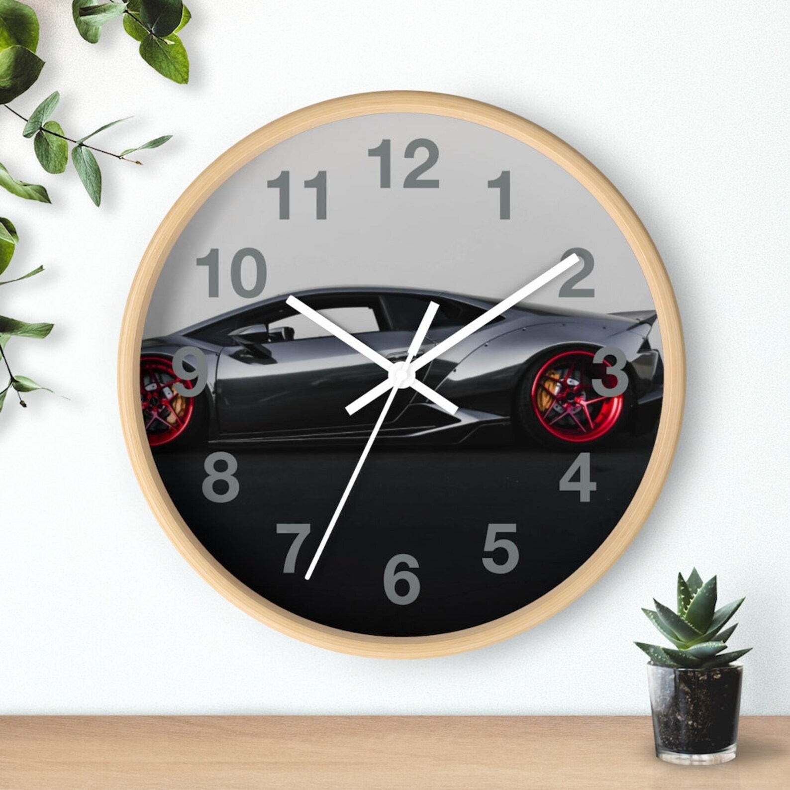 Lamborghini, Wall Clock, Wall Decor, Home & Living, Wall Hangings - Etsy