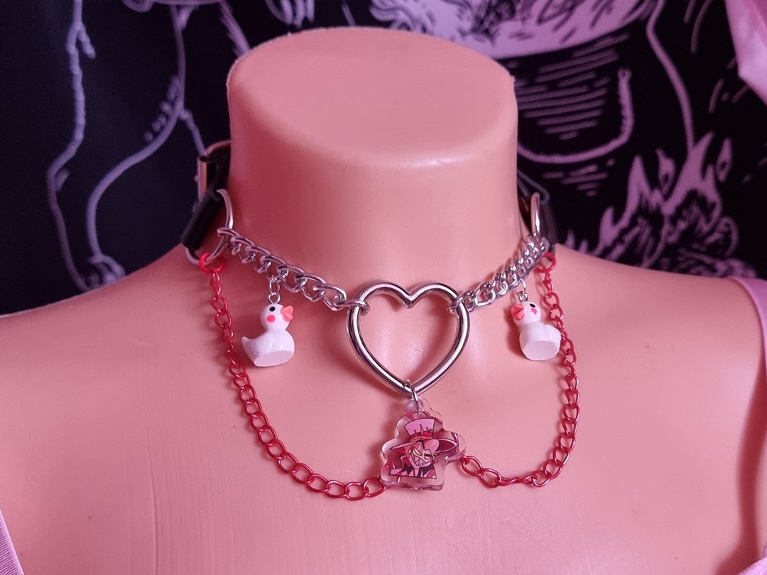 Character Demon Lucifer Fallen Angel Choker Inspired Fanmade Merch Duck ...
