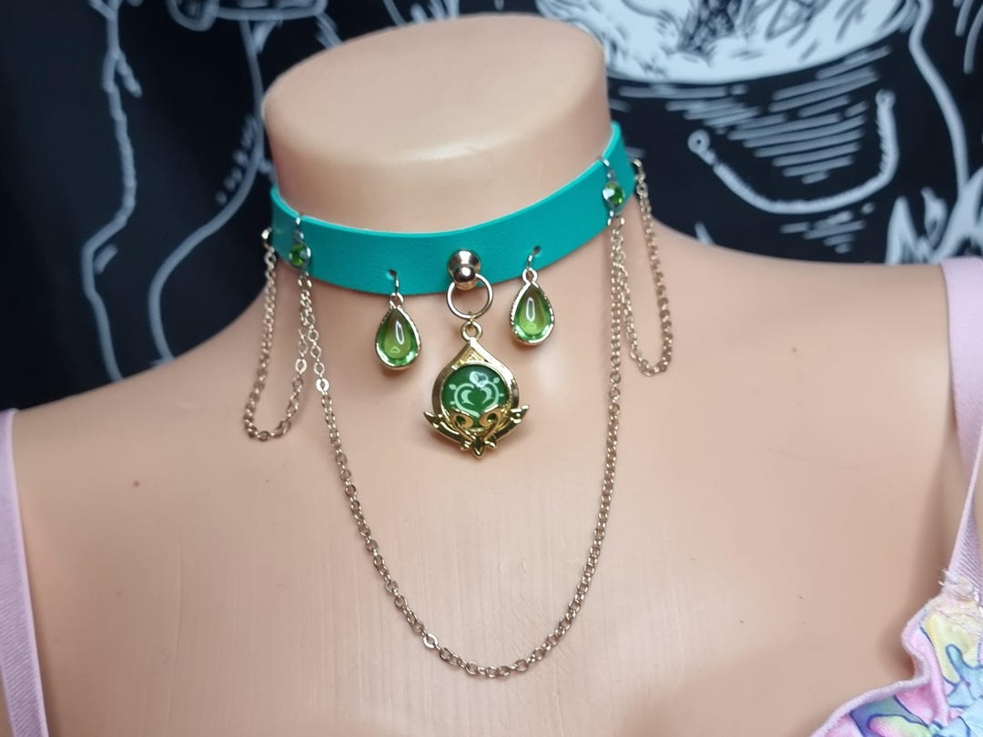Nahida Dendro Choker Genshin Impact Inspired Alhaitham Punk Harajuku ...