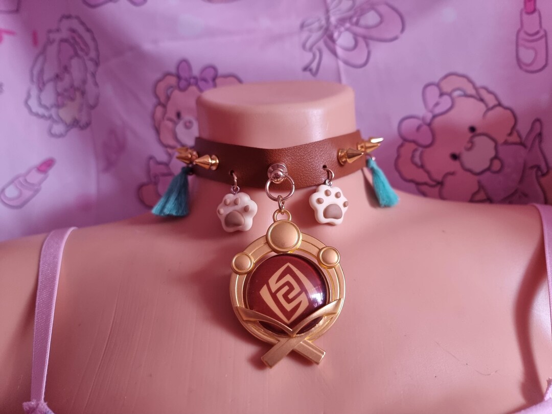 Geo Inspired by Genshin Impact Gorou Inazuma Itto Paws Choker - Etsy