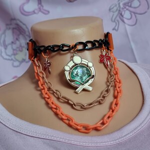 Kazuha Inspired Choker Genshin Anemo Inazuma Diamond Drop Vision - Etsy