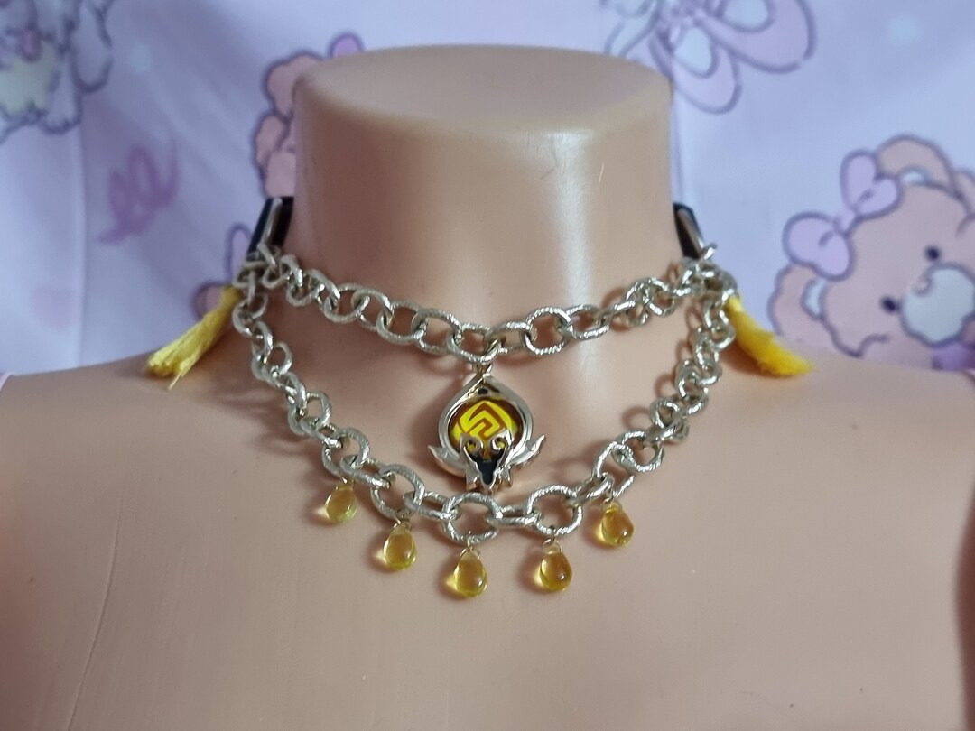 Geo Sumeru Inspired Genshin Impact Chain Vision Glow Choker Chain ...